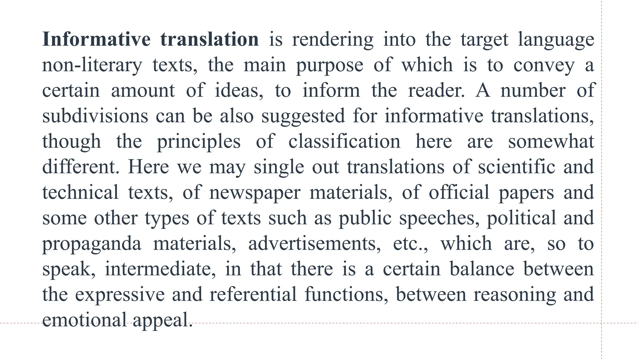 Translation types theur functions while translating | PPTX