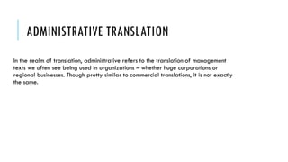 translation, types and methods; translation Studies | PPTX