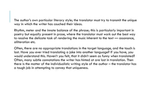 translation, types and methods; translation Studies | PPT