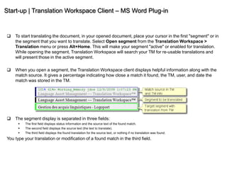Translation Workspace | PPTX