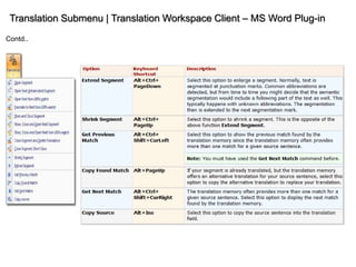 Translation Workspace | PPTX