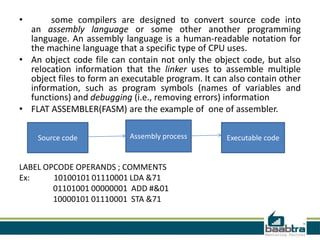 Translators(Compiler, Assembler) and interpreter | PPTX