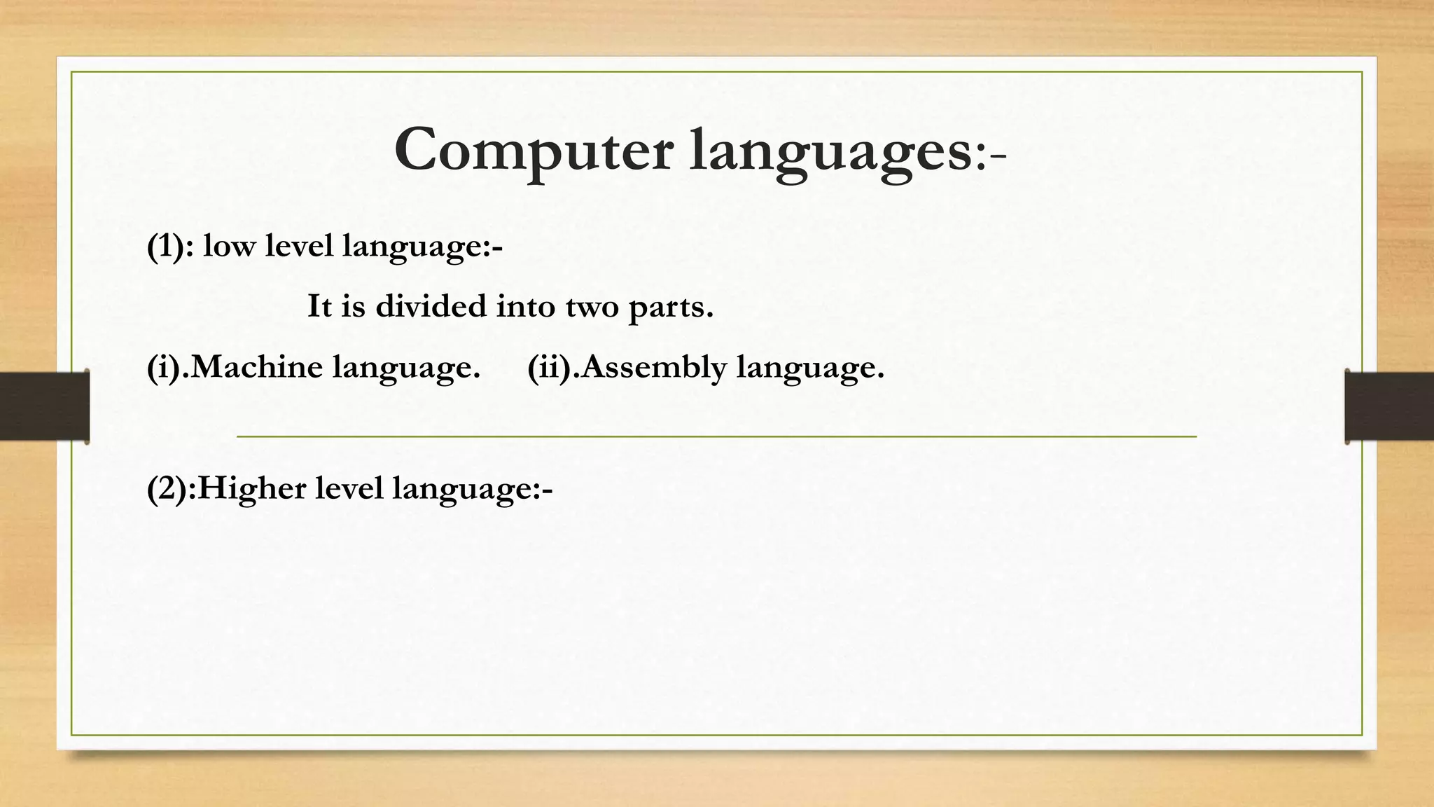 Translators(compiler assembler interpretor). | PPTX | Programming Languages | Computing