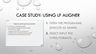 Translator’s productivity: A Text Alignment Case Study | PDF