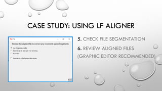 Translator’s productivity: A Text Alignment Case Study | PDF
