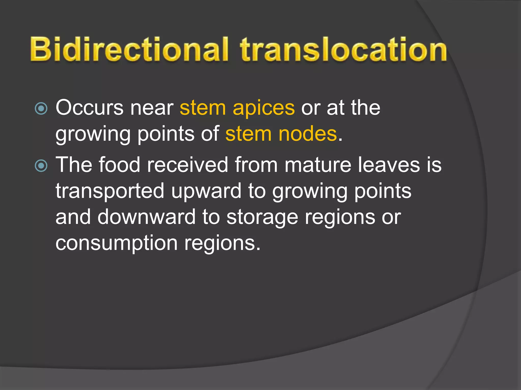 Translocation of Solutes and Mass flow hypothesis | PPTX