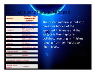 Translucent concret | PDF