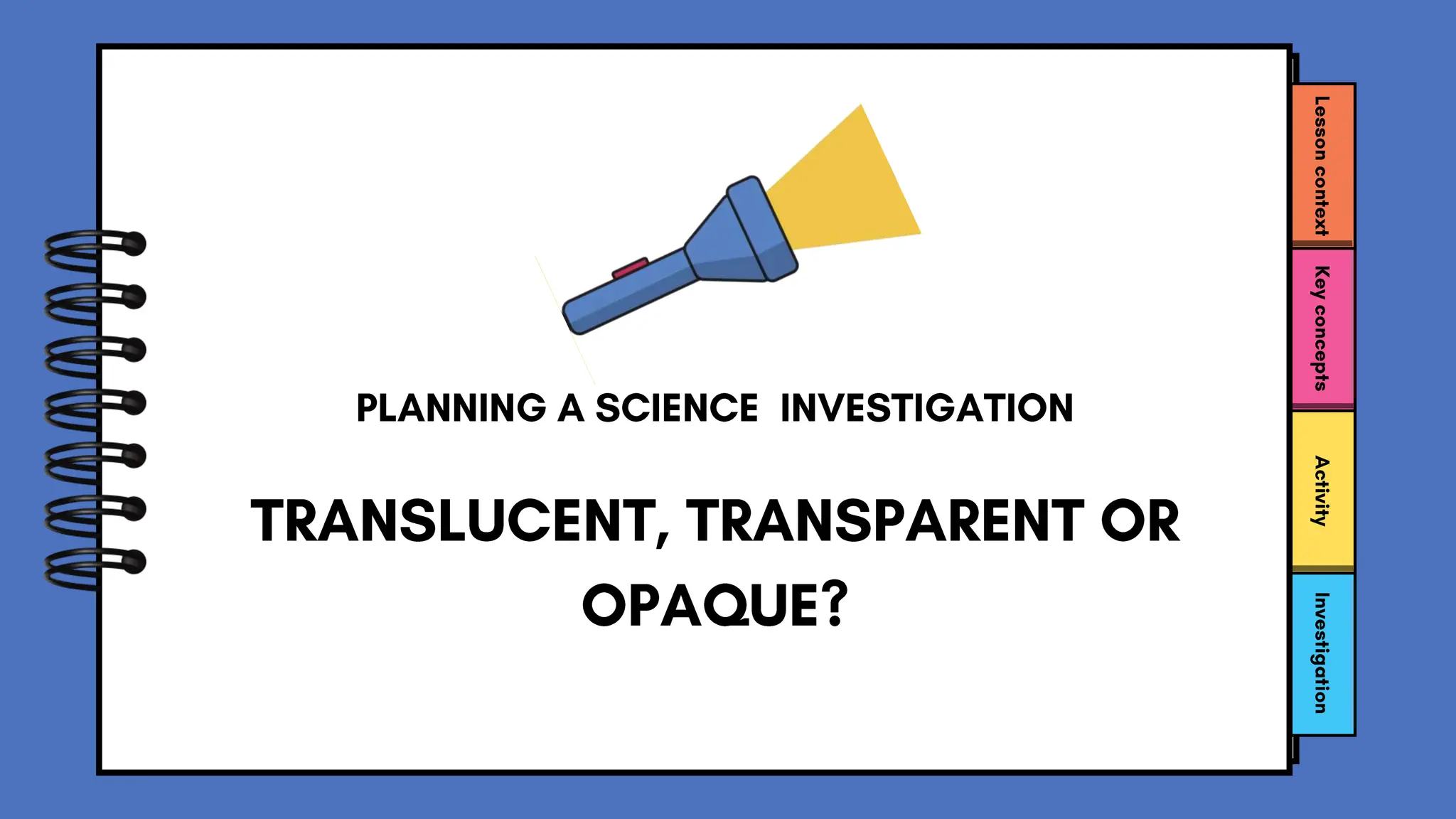 Translucent, Transparent or Opaque Lesson Presentation in Colourful ...