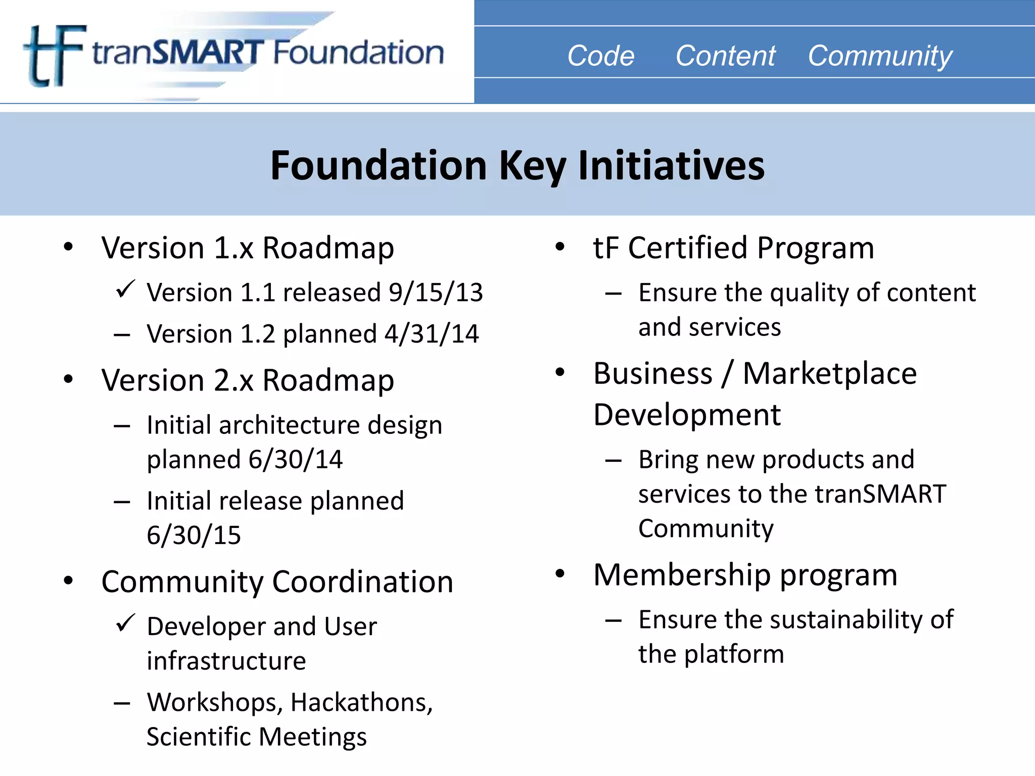 tranSMART Community Meeting 5-7 Nov 13 - Session 4: tranSMART ...