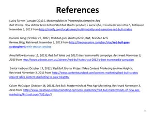 By Corinne Blair - Case Study: Red Bull Stratos - Transmedia Marketing Through Storytelling. UCI ...