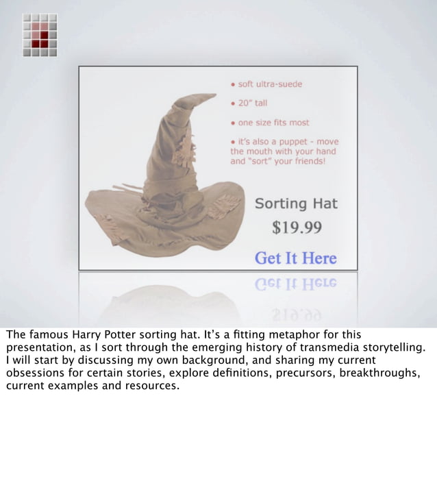 Transmedia sorting hat | PDF