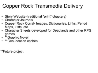 Transmedia storytelling - some basics | PPT