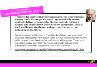 Transmedia Storytelling - An Introduction | PDF
