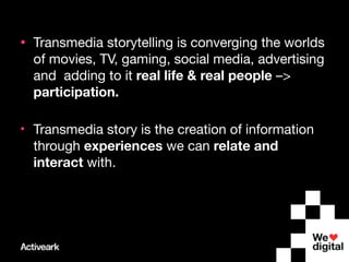 Transmedia Storytelling | PPT