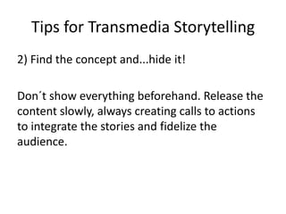 Transmedia storytelling | PPTX