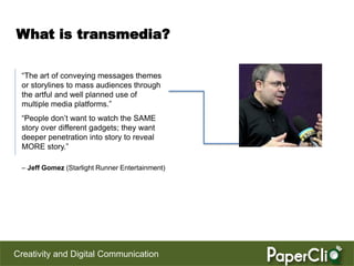 Transmedia Storytelling and Digital Advertising | PDF