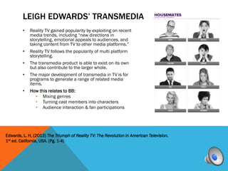 Transmedia Storytelling: Reality Television Use Of Multiple Media ...