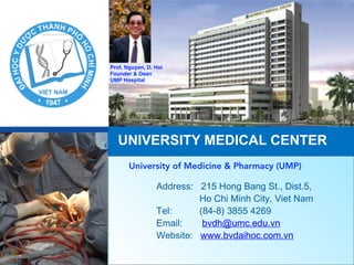 Development of Translational Medicine at Univ. of Medicine & Pharmacy ...