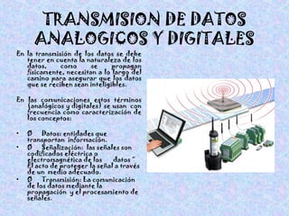 Transmicion de datos redes | PPT