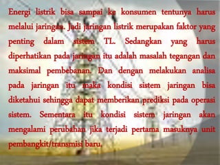 JARINGAN TRANSMISI LISTRIK | PPTX