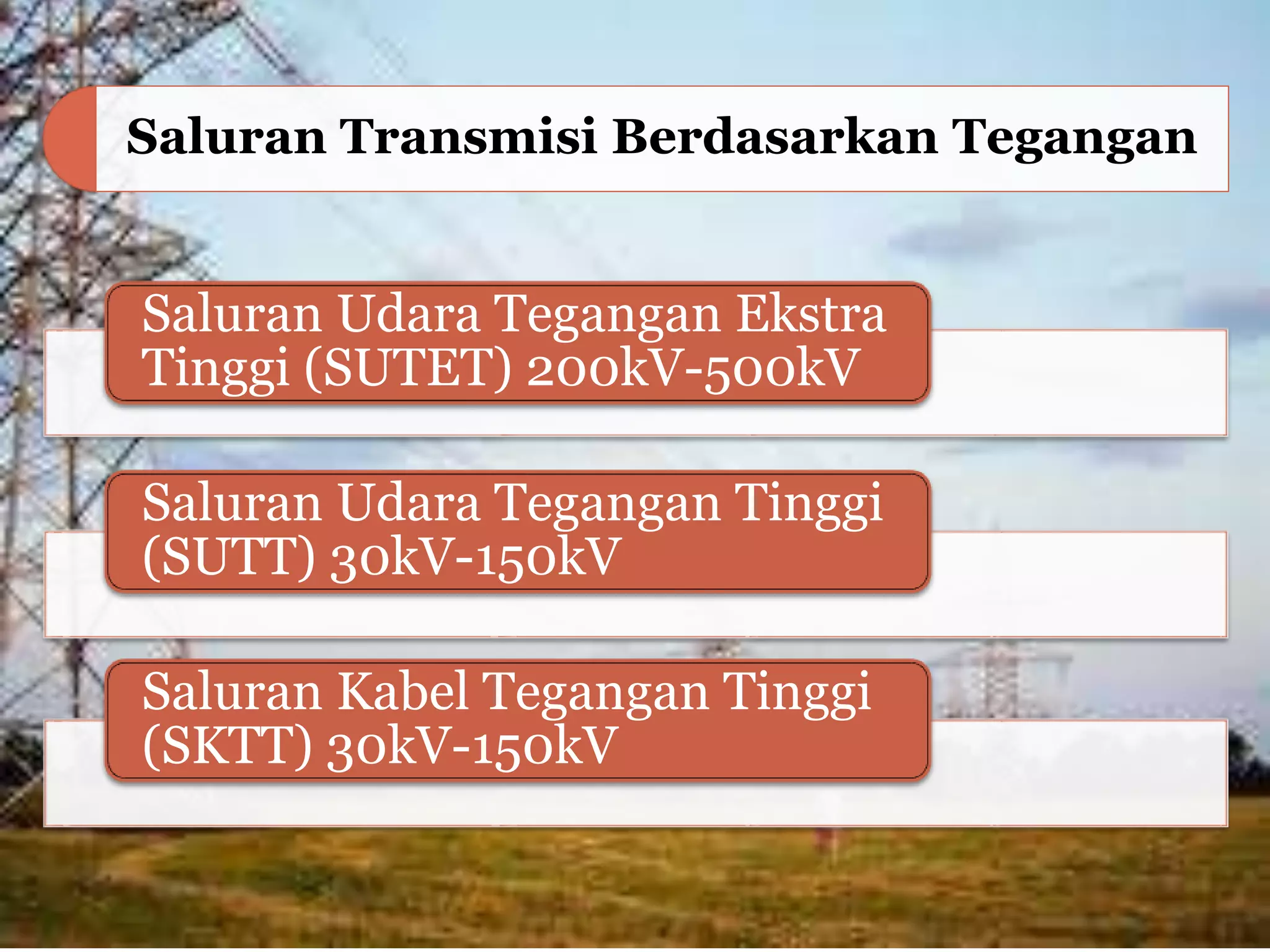 Transmisi Tenaga Listrik | PPTX