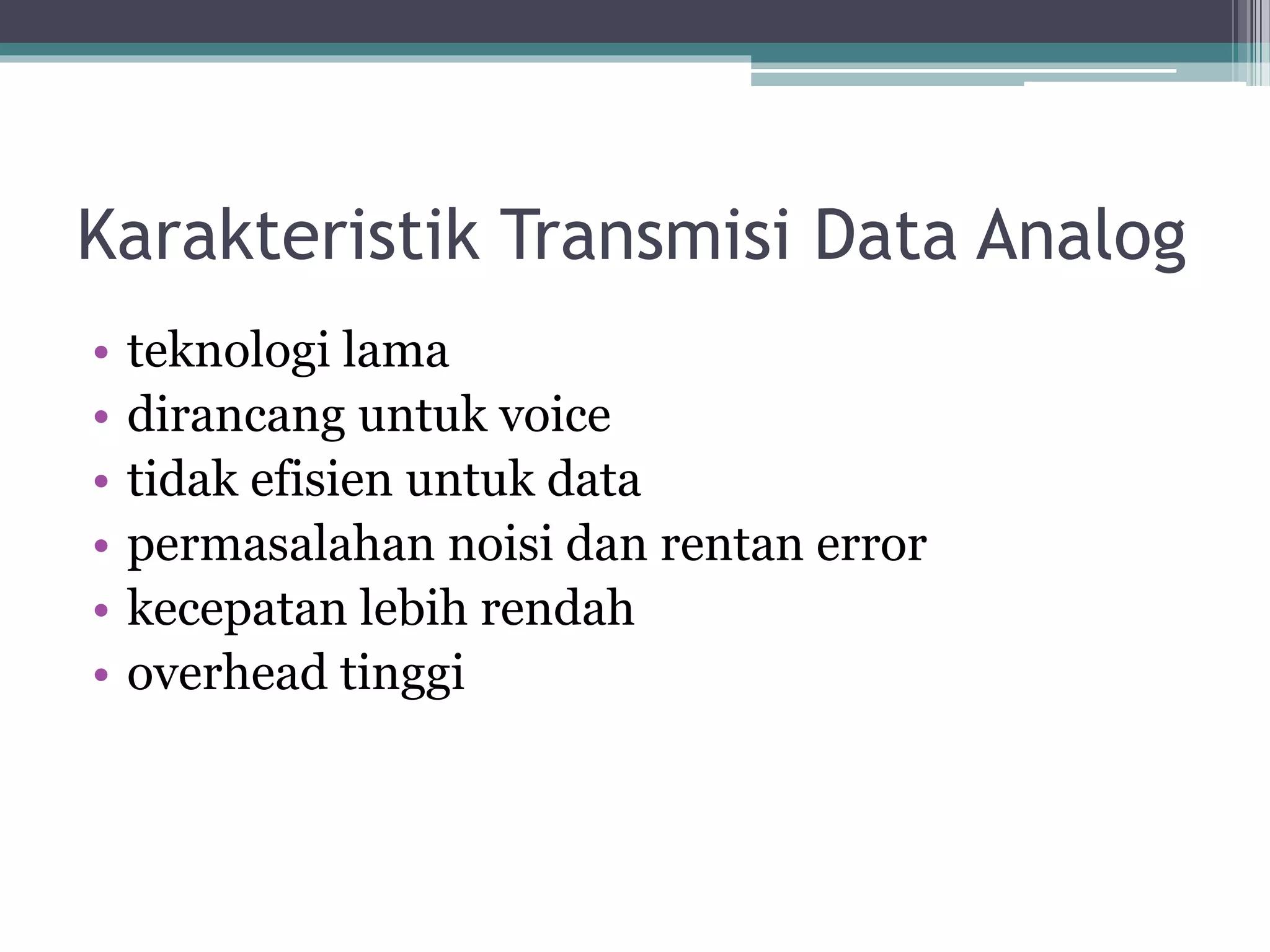 Pengetahuan Dasar Transmisi Analog | PPTX