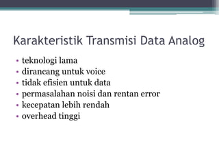 Pengetahuan Dasar Transmisi Analog | PPTX