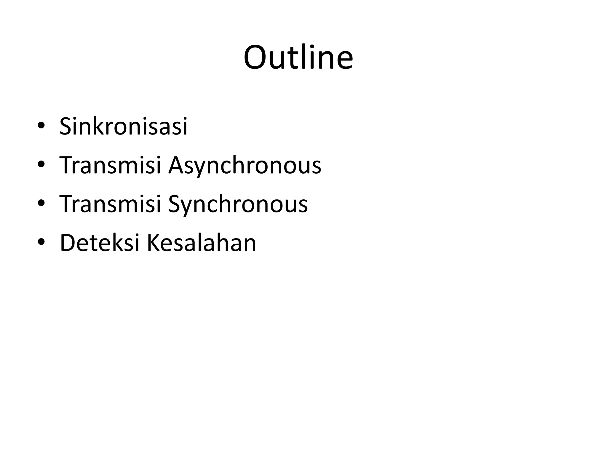 Transmisi asynchronous dan synchronous | PPTX