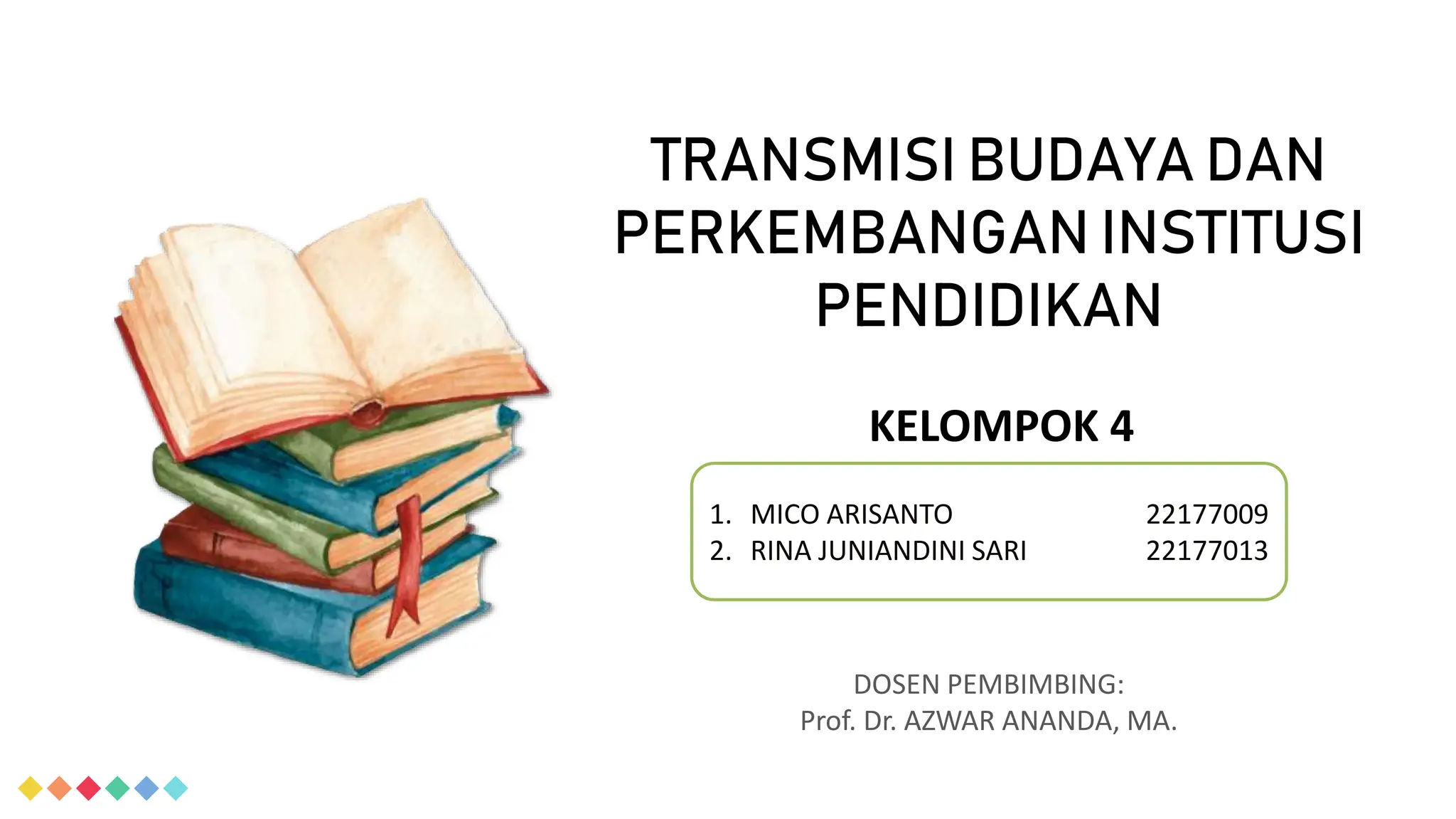 TRANSMISI BUDAYA & PERKEMBANGAN INSTITUSI PENDIDIKAN.pptx