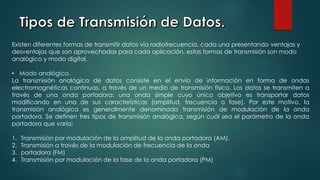Transmisión de datos por radio frecuencia | PPTX