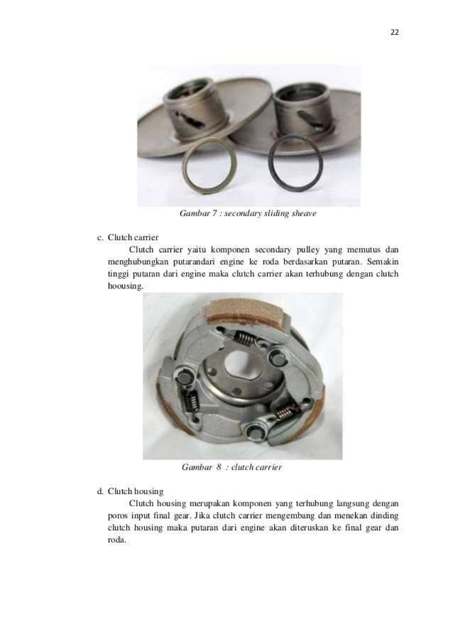 Transmisi Otomatis Sepeda Motor ( CVT ) | PDF