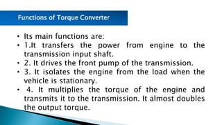 Gear Box and Torque Converter- CSVTU | PDF