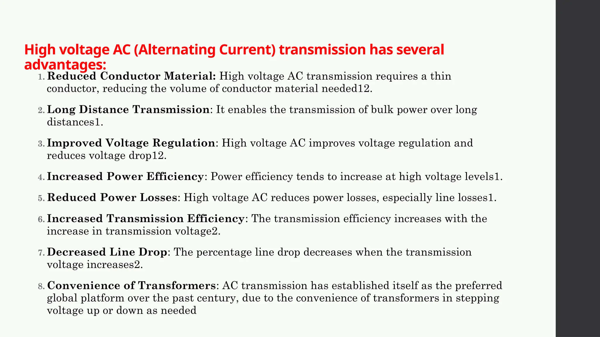 Transmission and distribution Typical outline of an ac transmission and ...