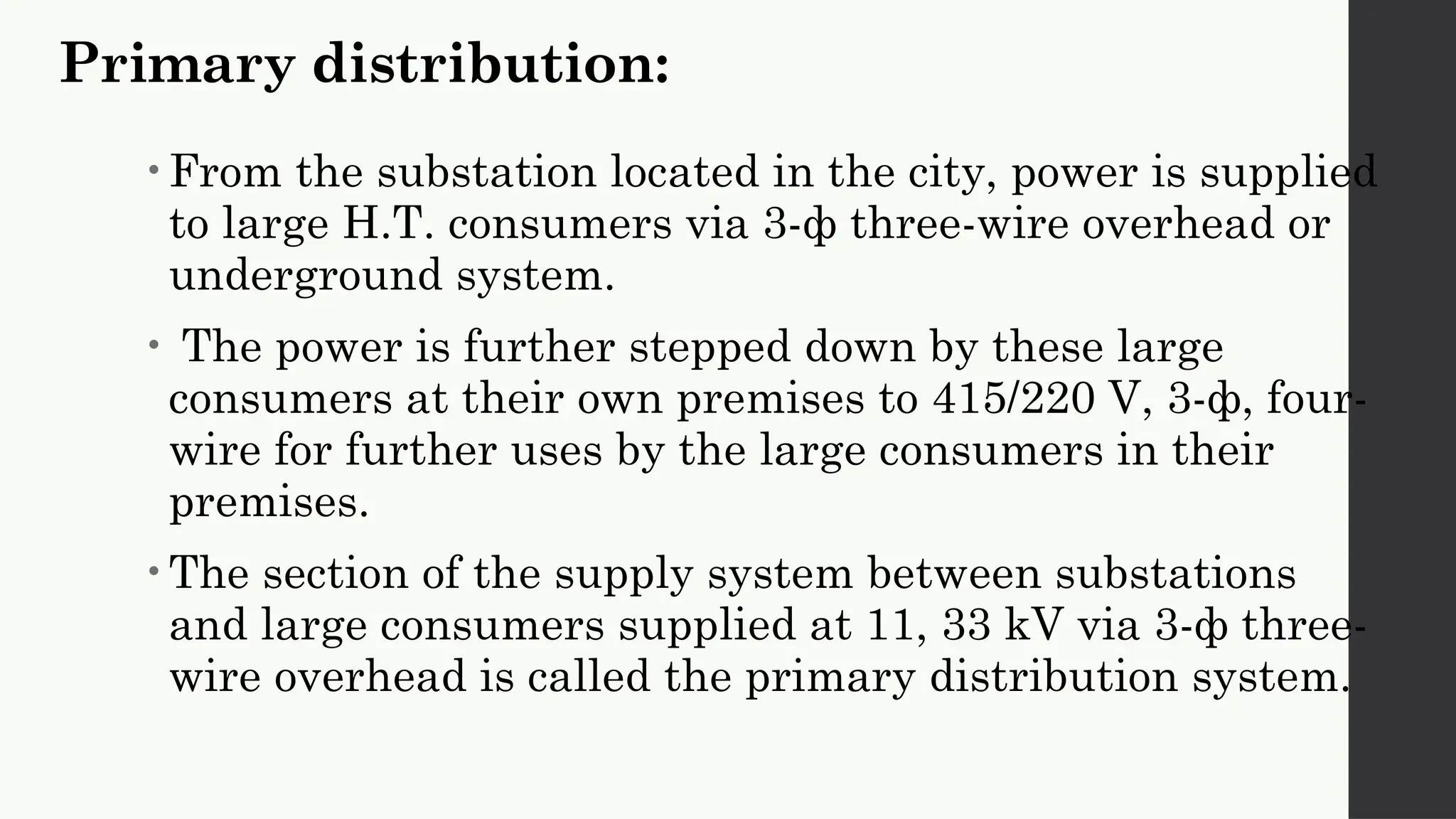 Transmission and distribution Typical outline of an ac transmission and ...