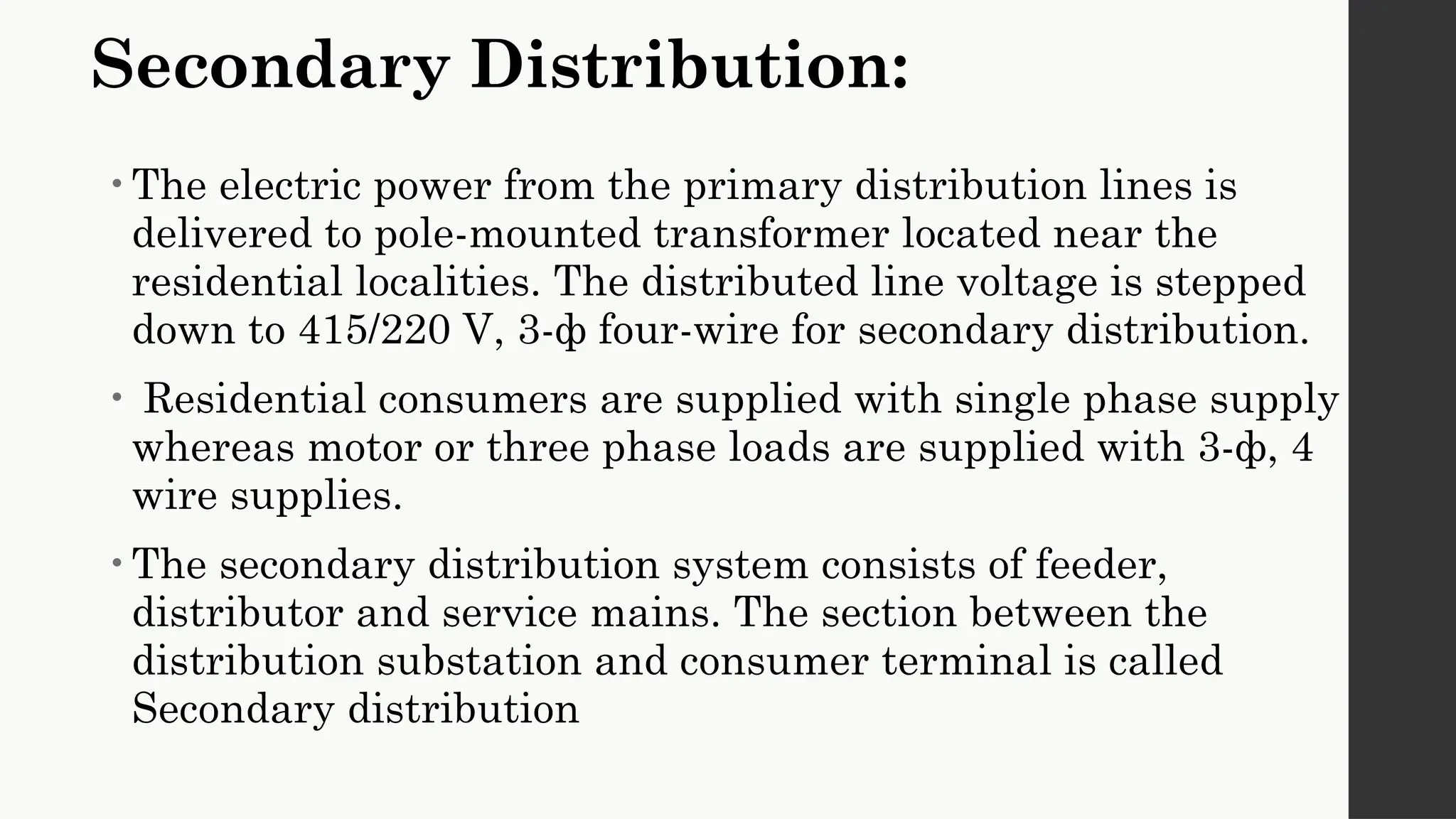Transmission and distribution Typical outline of an ac transmission and ...