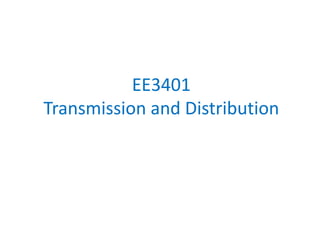 Transmission and Distribution - Line parameters.pptx | Computer ...