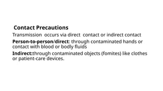 transmission based precautions.pptx standard precautions | PPTX