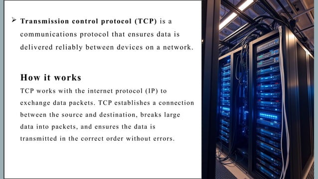 Transmission control protocol (TCP) Group 6 (1).pptx