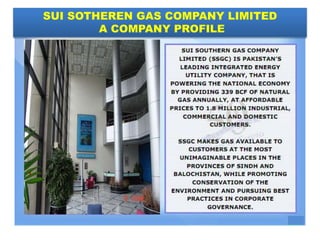 Transmission & distribution network of ssgc | PPTX