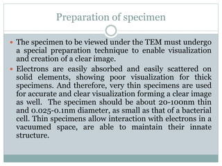 Transmission electron microscope | PPTX