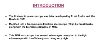 TRANSMISSION ELECTRON MICROSCOPY ( TEM ) | PDF