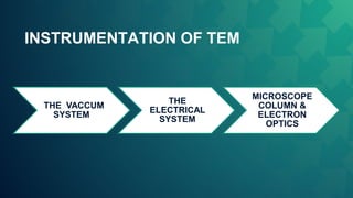 Transmission electron microscope | PPT