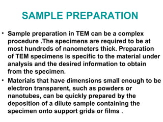Transmission electron microscopeppt | PPT