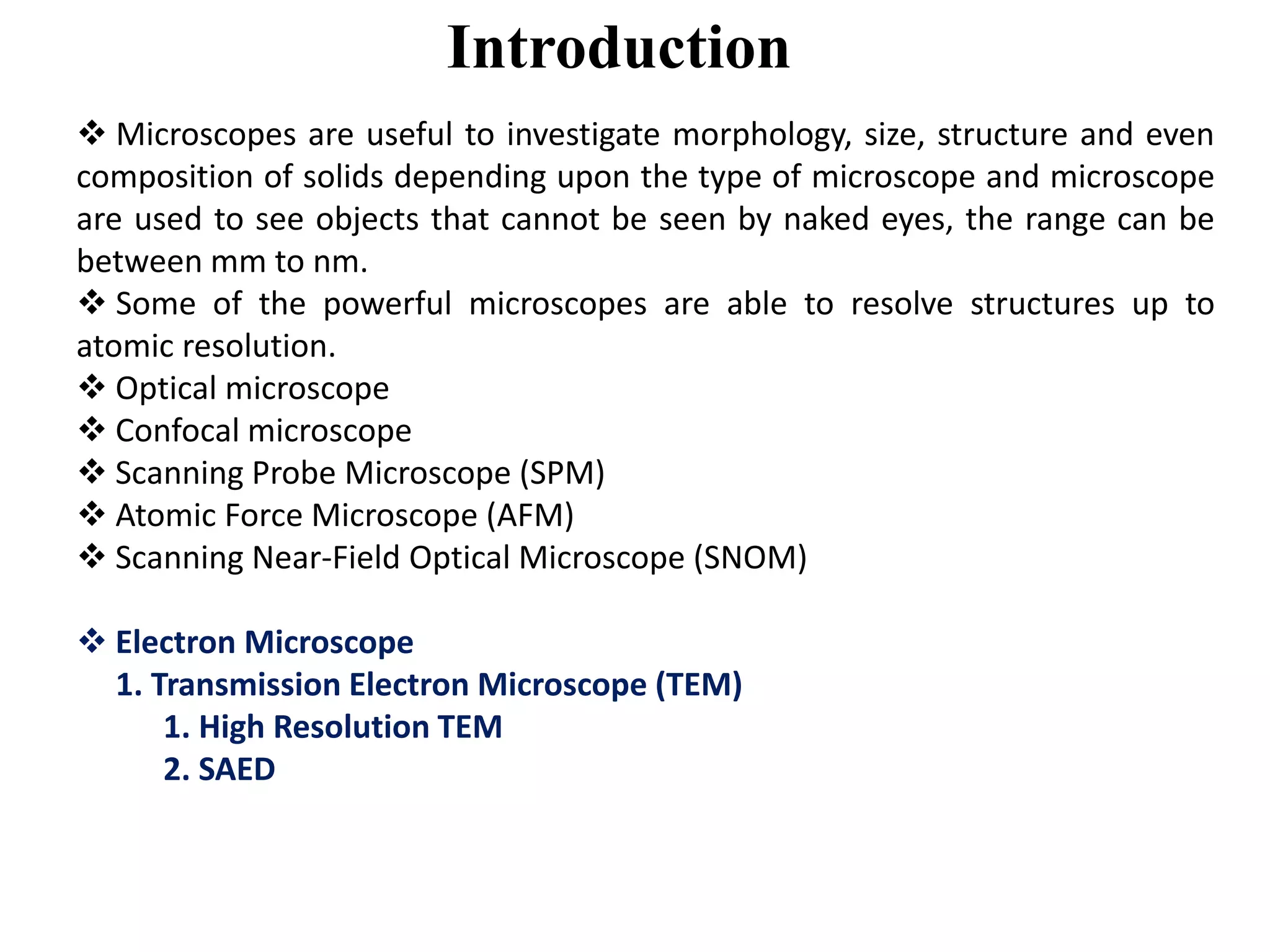 Transmission electron microscope (TEM) | PDF