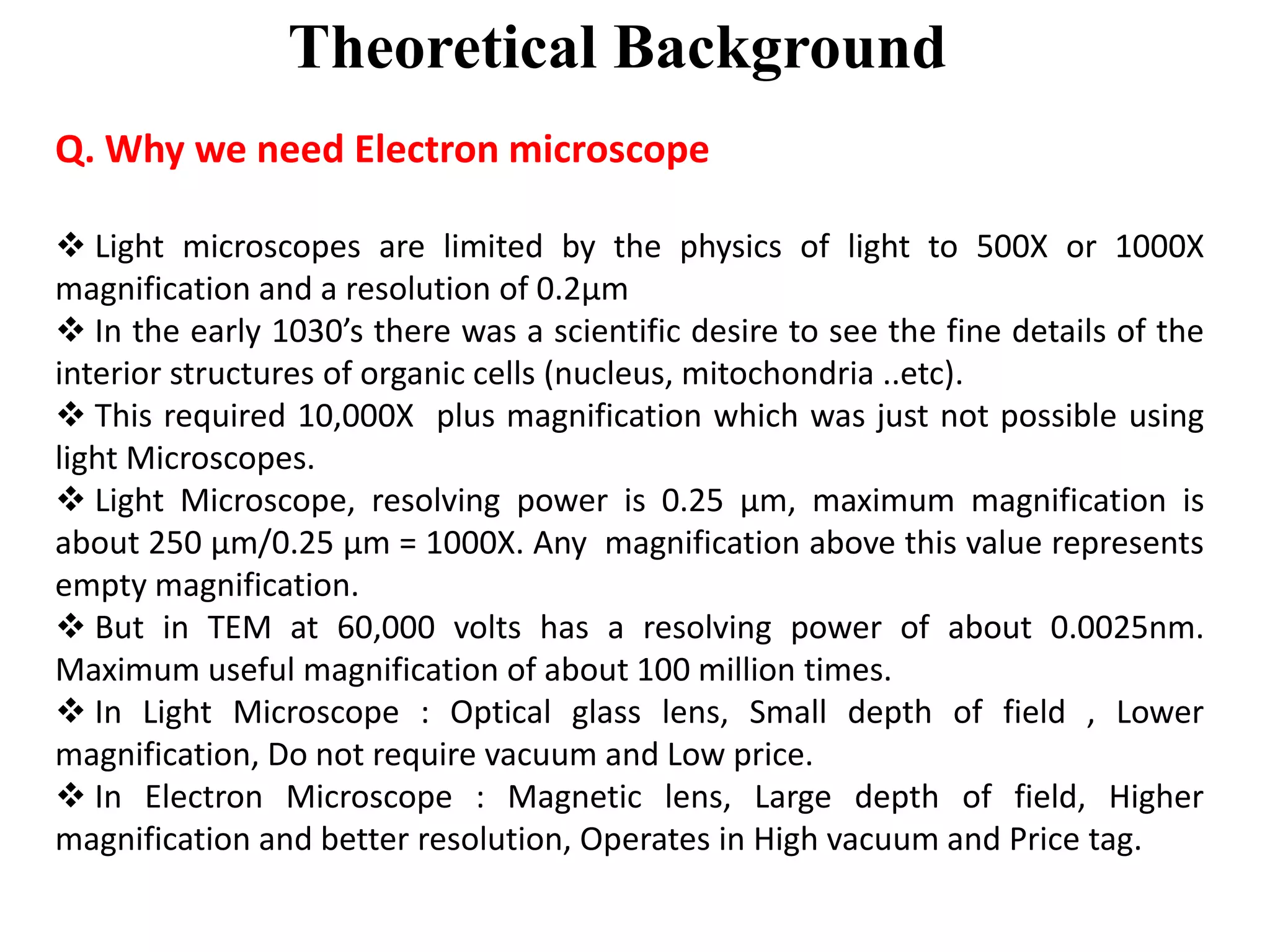 Transmission electron microscope (TEM) | PDF