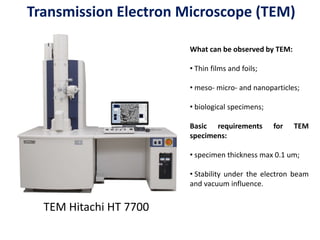 Transmission electron microscope (TEM) | PDF