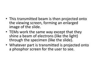 Transmission electron microscopy | PPTX