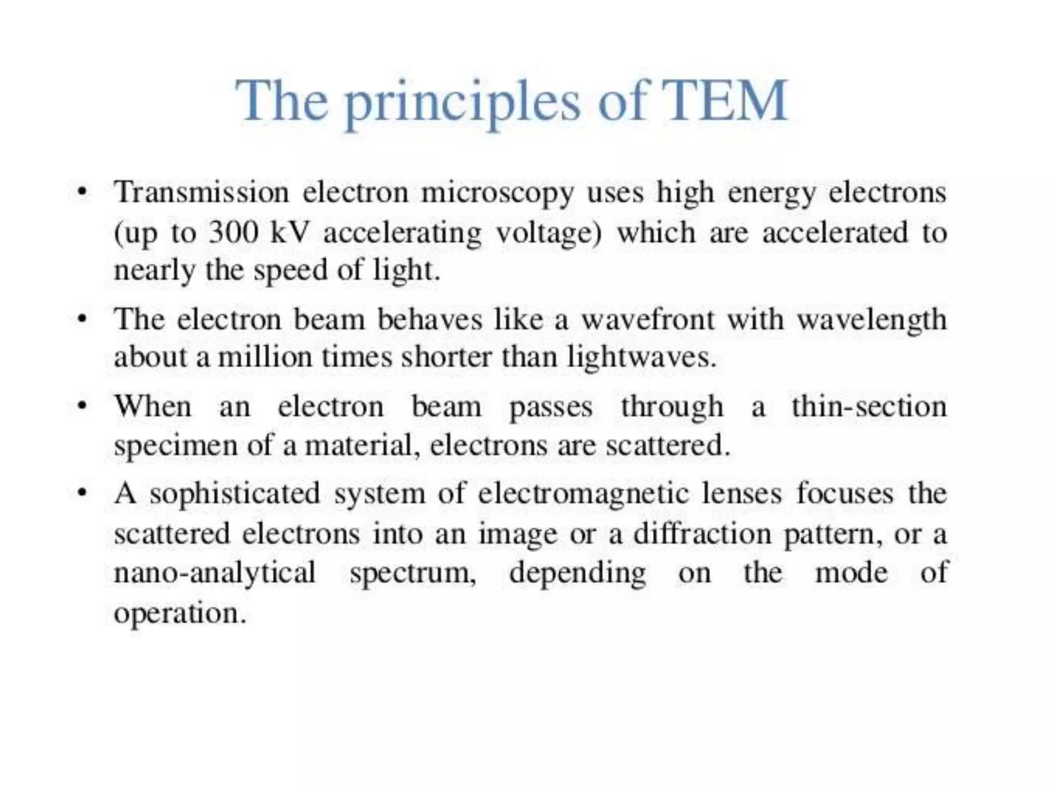 Transmission electron microscopy | PPTX