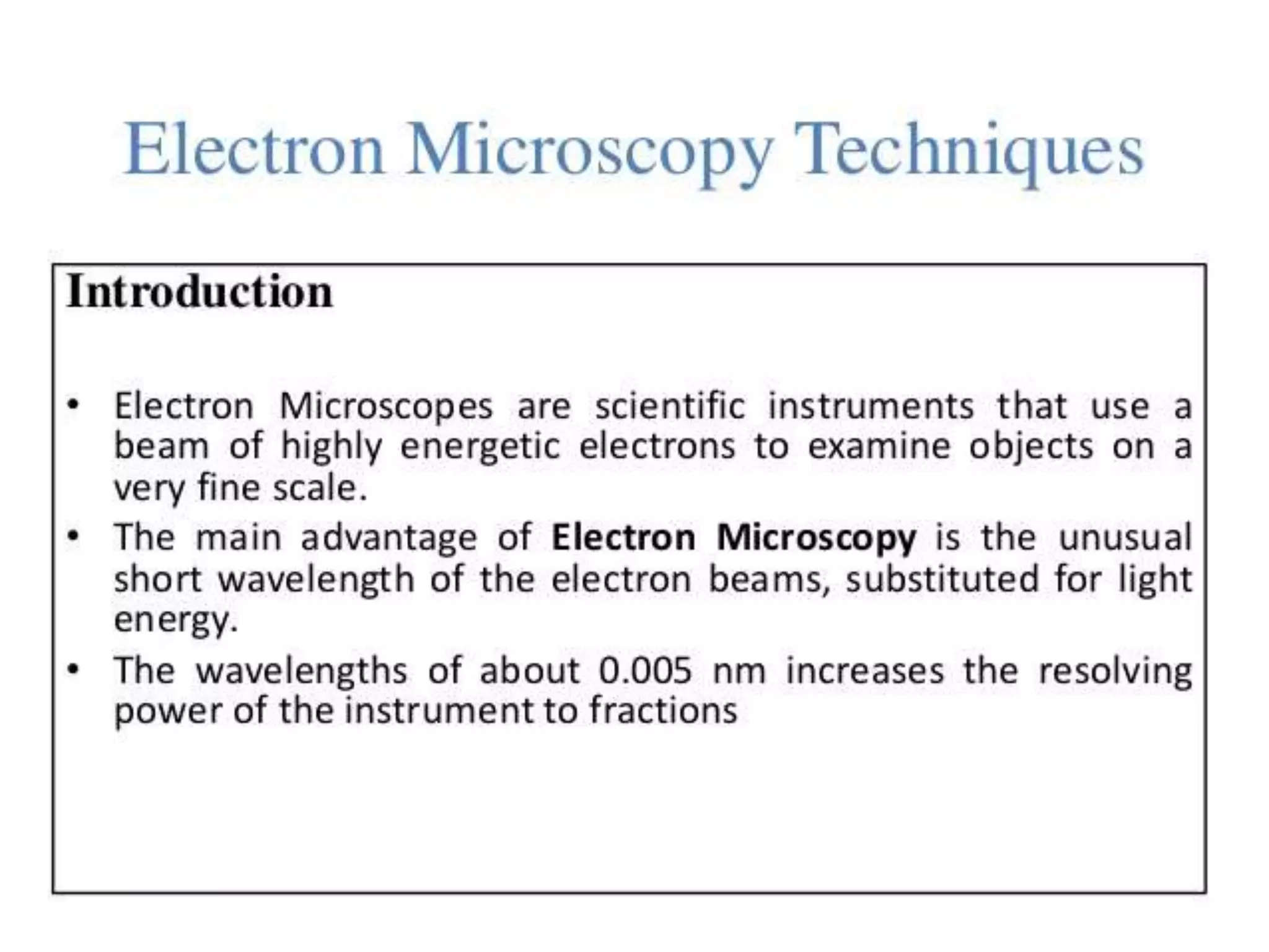 Transmission electron microscopy | PPTX