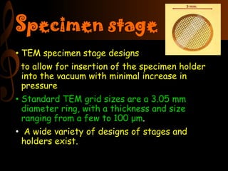 Transmission electron microscopy new | PPTX | Chemistry | Science